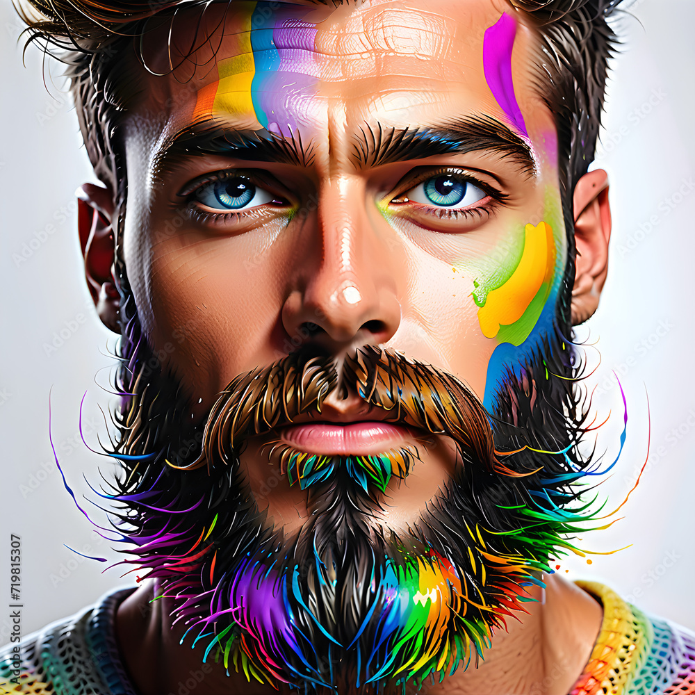 The Beautiful Palette of Beards: Creative Beard Color Art and Styling ...