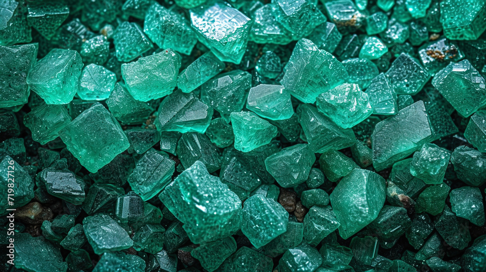 Emerald with deep green saturation saturated green shades, creating a ...