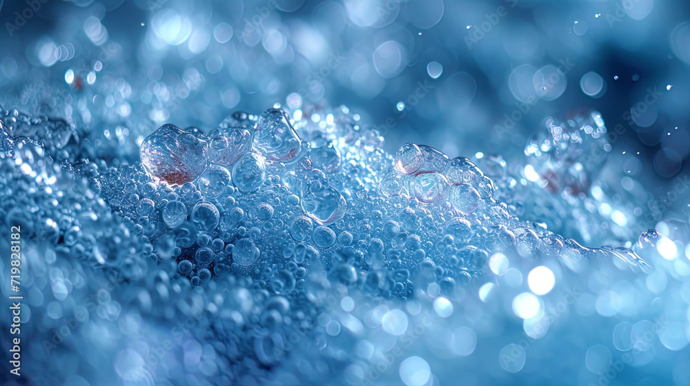 Foam with shades of ice texture with shades and brilliance resembling ...