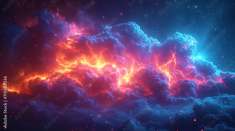 Lightning texture chilling arrows of light, piercing the night sky and ...