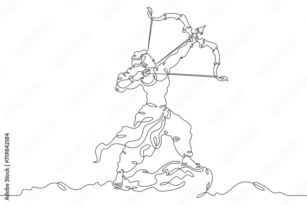 Lord Rama with arrow and bow. Celebrations of Sri Rama Navami. Mystic ...