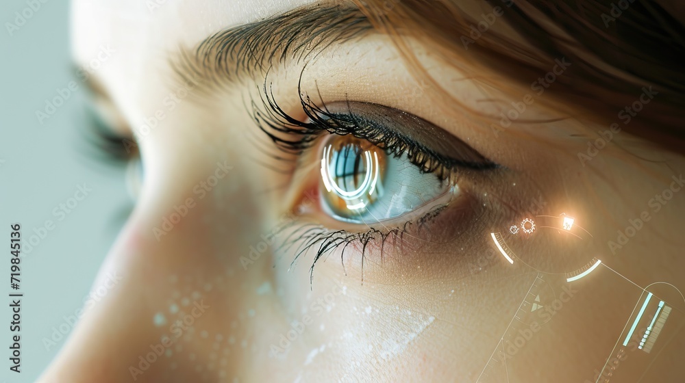 Digital eye, data network and cyber security technology - AI Generated ...