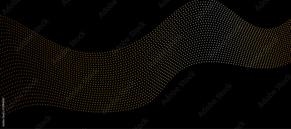 Abstract colorful wave circle line on transparent background modern ...