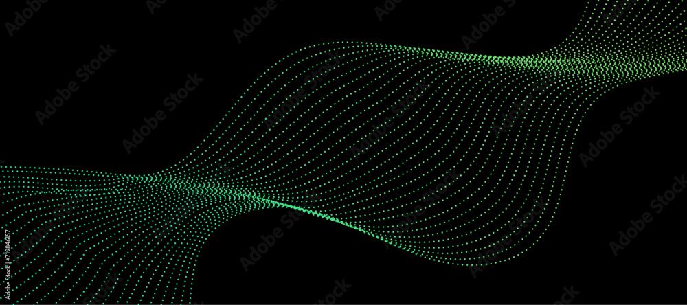 Abstract colorful wave circle line on transparent background modern ...