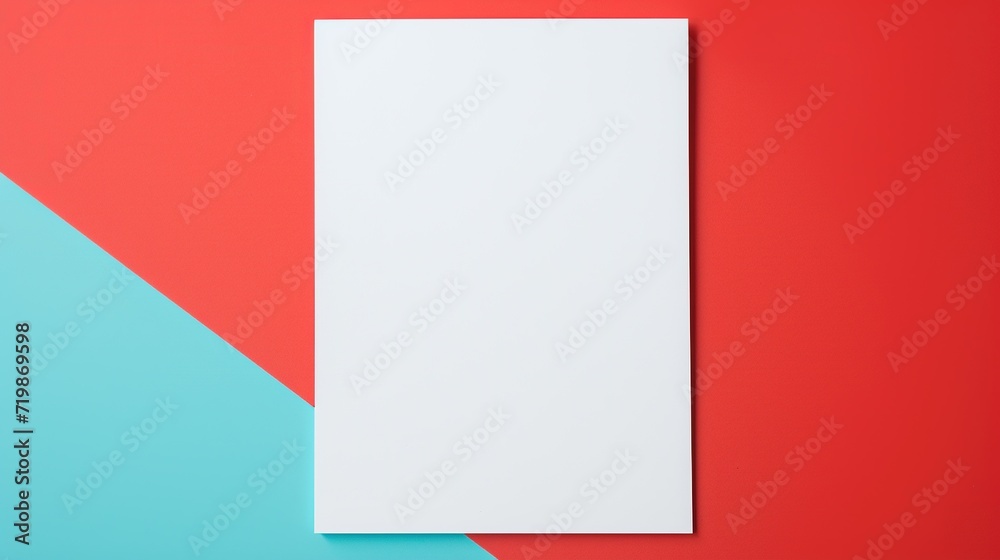 Empty 4a paper mockup on a colourful background UHD wallpaper Stock ...