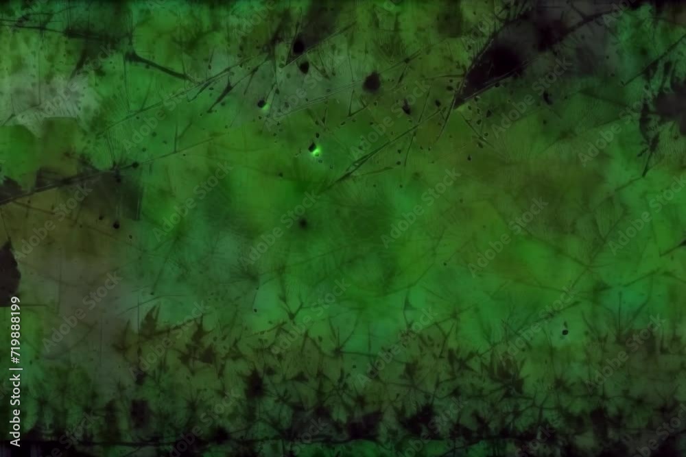 Matte green texture or background with stains, waves and grain elements ...