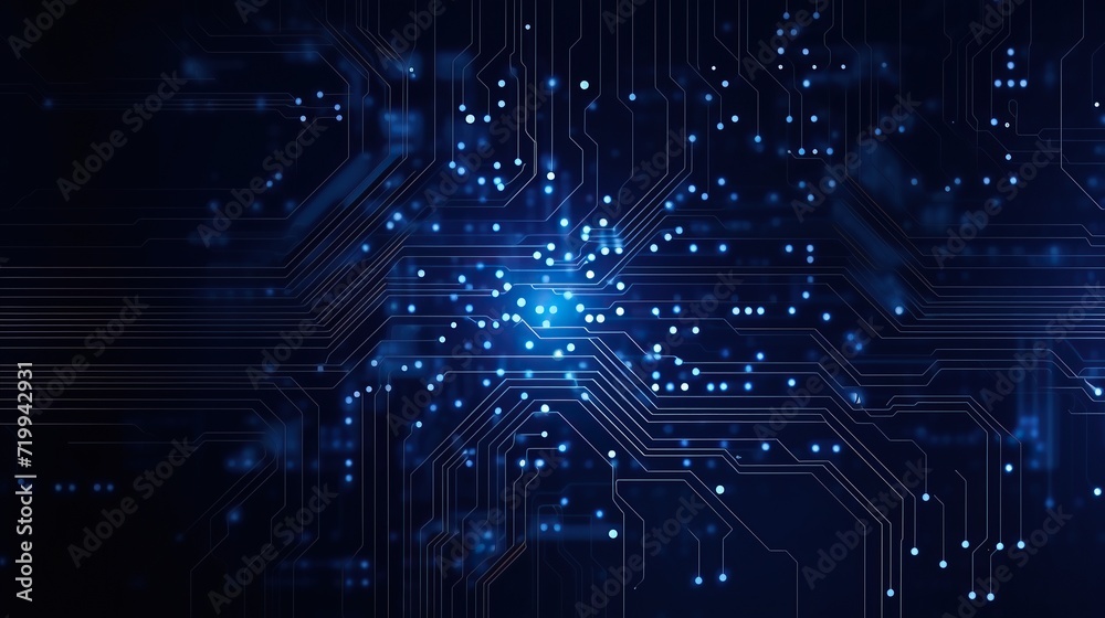 Circuit technology background with high-tech digital data connection system, cyber circuit ...