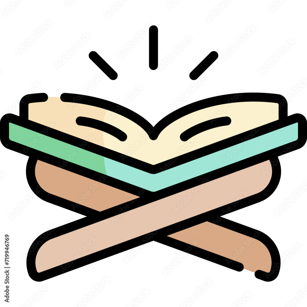 Quran Icon, Holy Book, Islamic Scripture, Quran Illustration, Religious ...