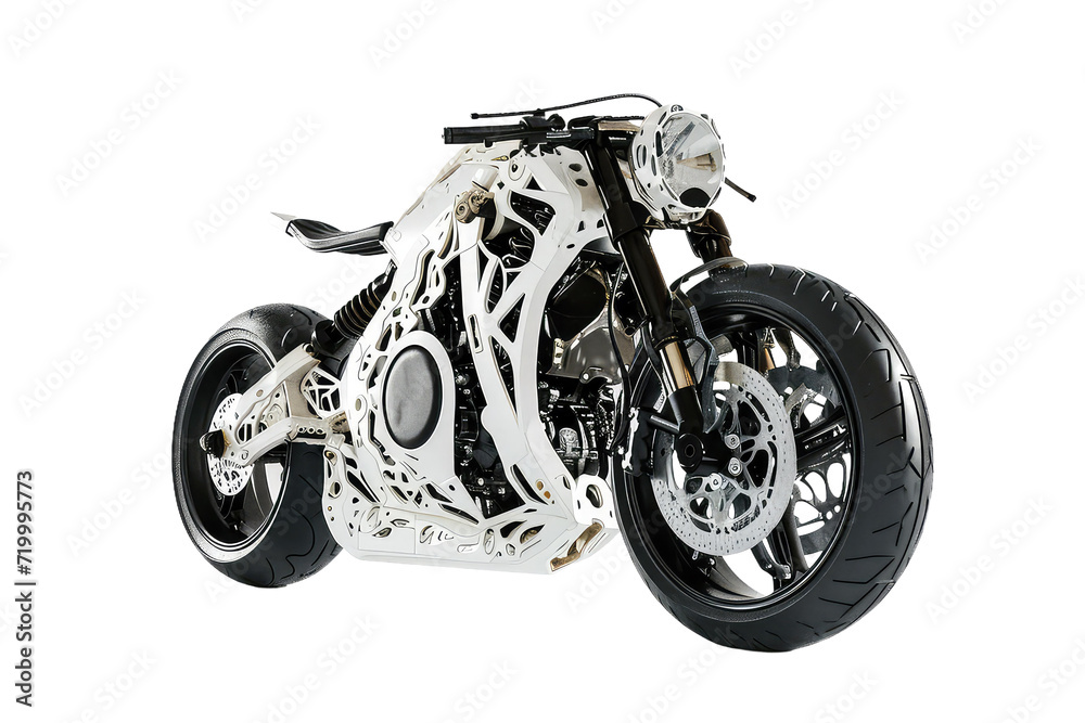Tailored Motorcycle Frame Design on Transparent Background, PNG ...