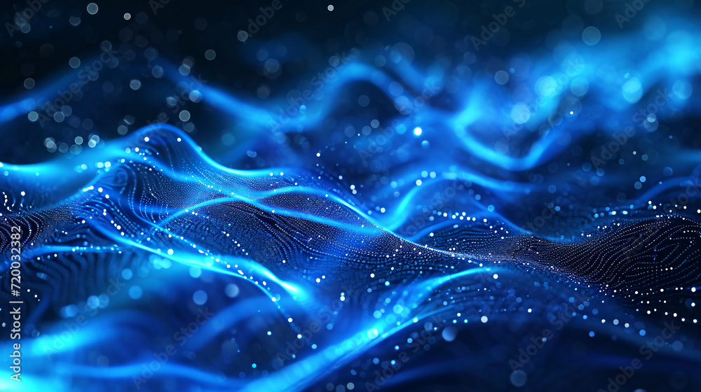 Abstract blue background template digital product material background ...