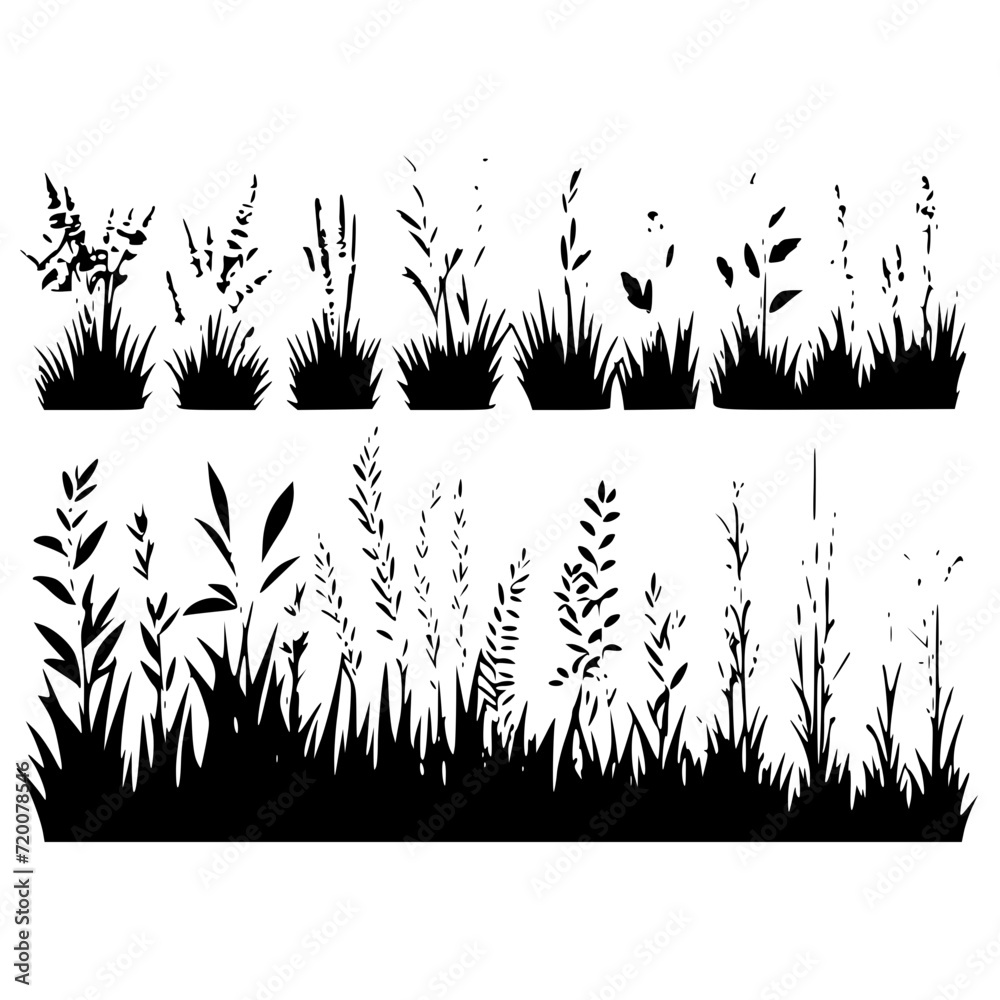 GRASS SVG, Grass Bundle Svg, Grass Cricut, Grass Clipart, Grass Vector ...