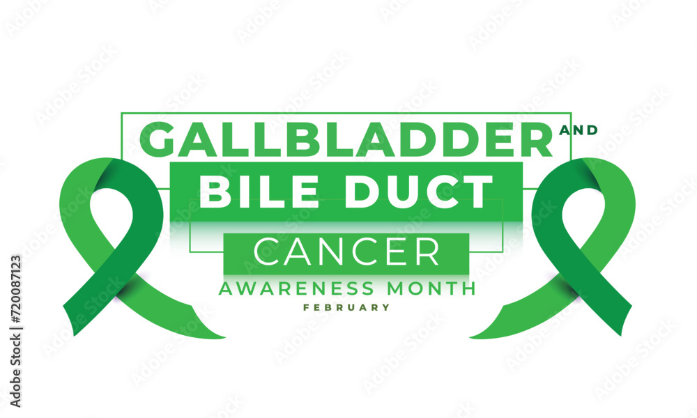 Gallbladder and Bile Duct Cancer Awareness Month. background, banner ...