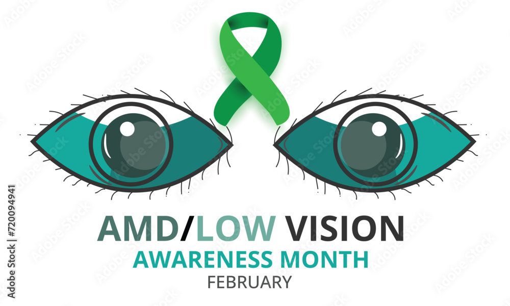 AMD Low vision awareness month. background, banner, card, poster ...