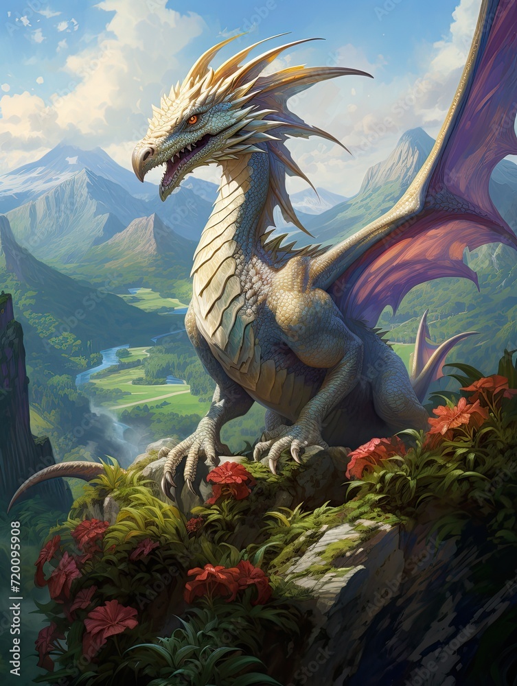 Dragon Valleys and Rolling Hills: Stunning Fantasy Dragon Illustrations ...