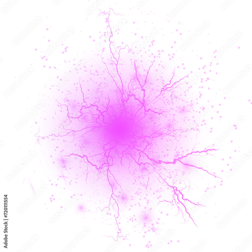 ภาพประกอบสต็อก Bright Lightning PNG Transparent, Pink Bright Linear ...