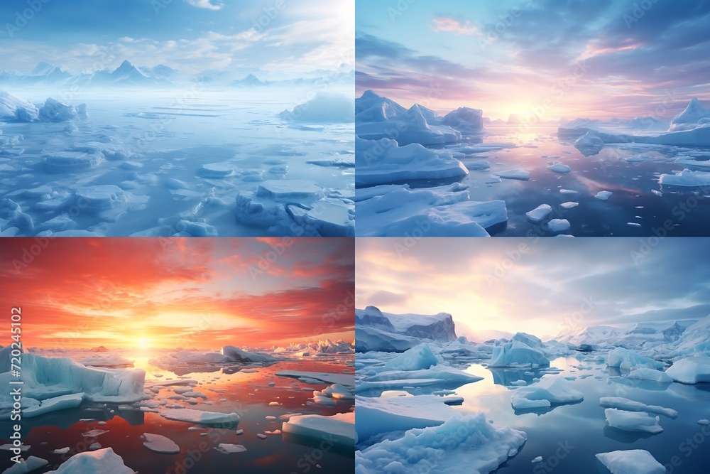 The Devastating Effects of Global Warming on Coral Reefs: A Before and After Comparison Stock ...