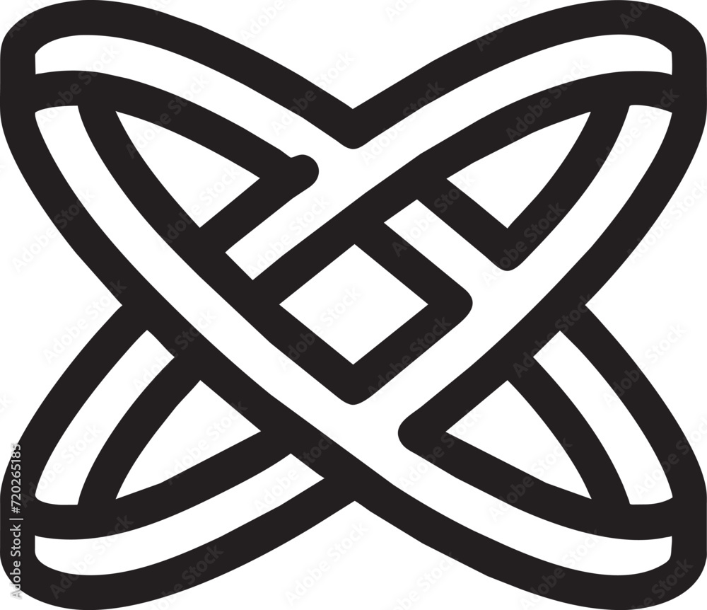 symbol that merges the classic infinity shape with energetic vibrations ...