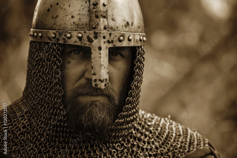 Medieval Majesty: Step into the Past with a Portrait of a Knight from ...