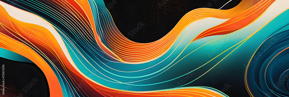 vibrant rainbow orange blue teal white psychedelic grainy gradient ...