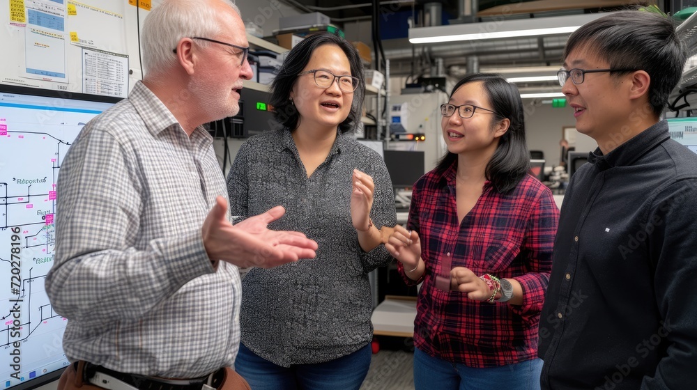 Creative Minds at Work: Team Collaborating on a Whiteboard, Mapping ...