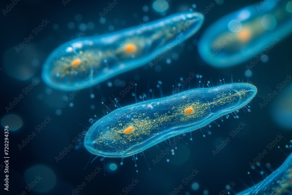 Bioluminescent Pathogens Under Microscope, Scientific Research on ...