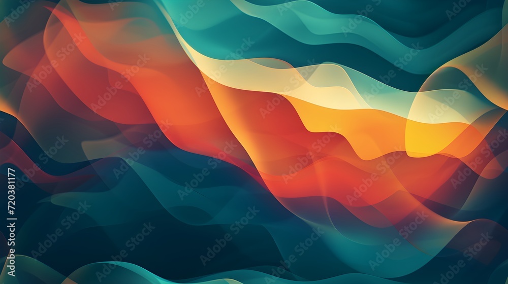Multi layers color texture 3D papercut layers in gradient vector banner ...