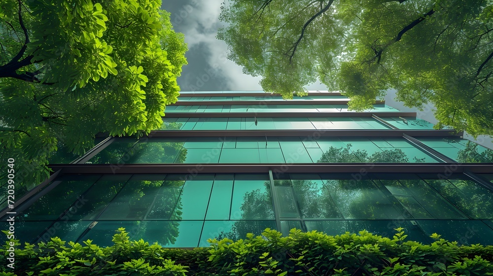 beautiful huge green building. modern architecture, architecture and ...