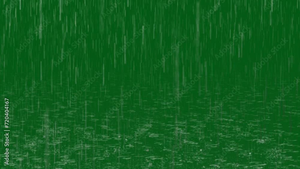Rain high Resolution video animated green screen 4k, The video element ...