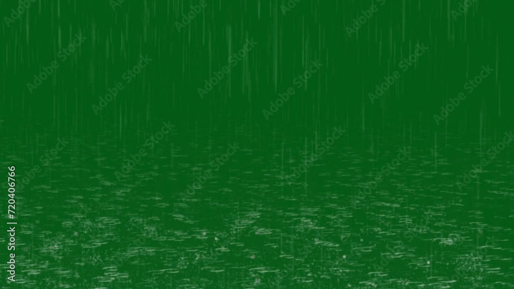 Rain high Resolution video animated green screen 4k, The video element ...