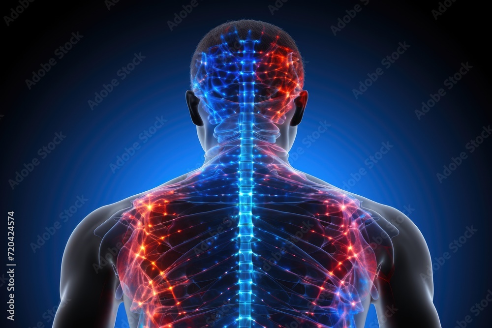 This image showcases the back of a mans neck, highlighting the severity ...