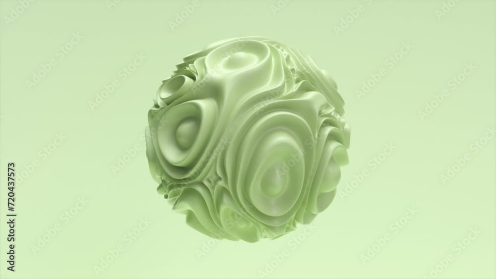 Vidéo Stock Hypnotic cyclic animation of the sphere. endless animation ...