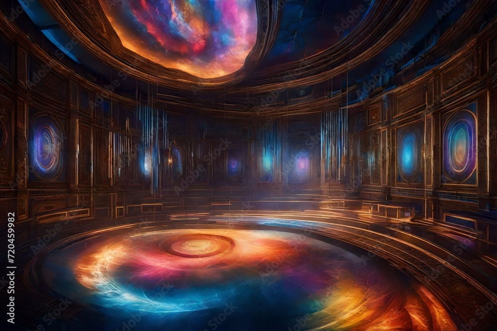 A surreal dreamscape comes to life as an explosion of colors and ...