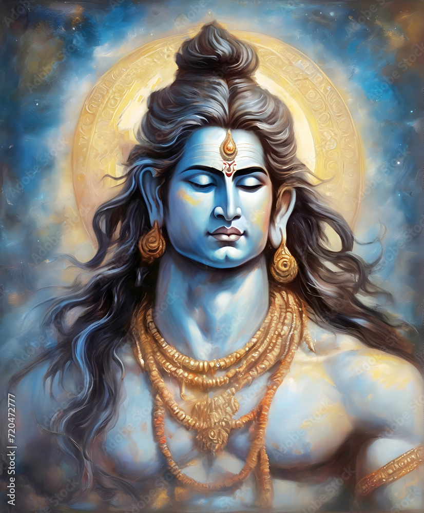 The creation of Lord Shiva for the joyous celebration of Maha ...