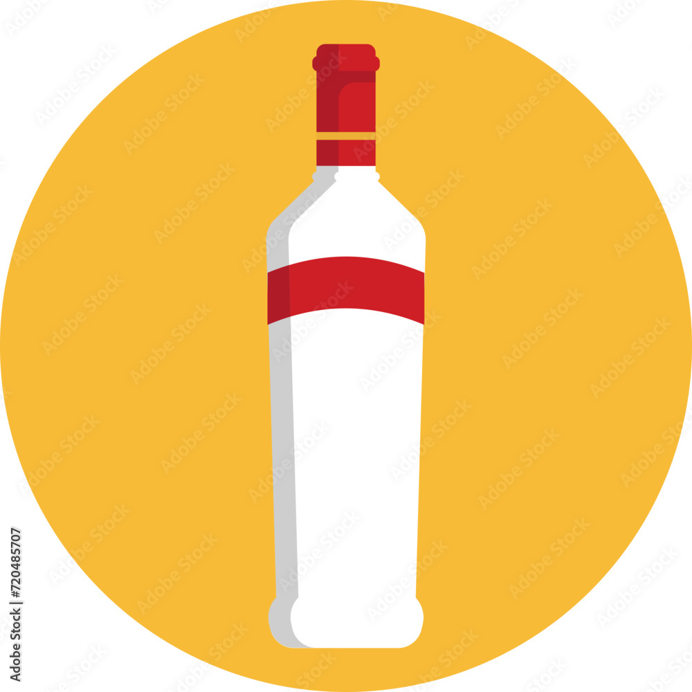 Vodka Bottle Icon: Use it to create eye-catching labels, promotional ...