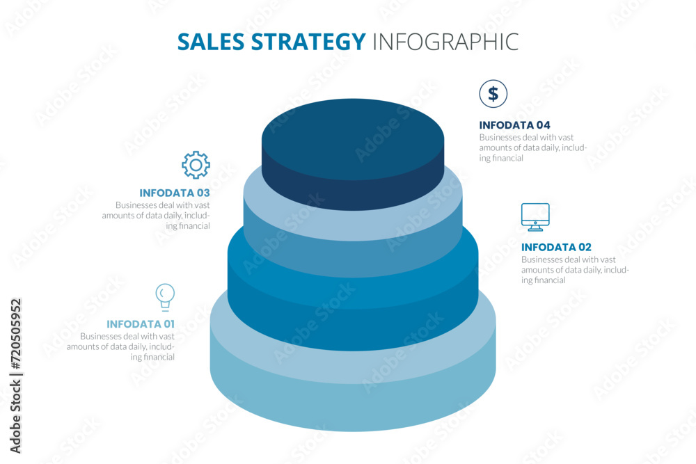 Infographic Sales Strategy diagram template for business. Modern ... Infographic Sales Strategy diagram template for business. Modern ...
