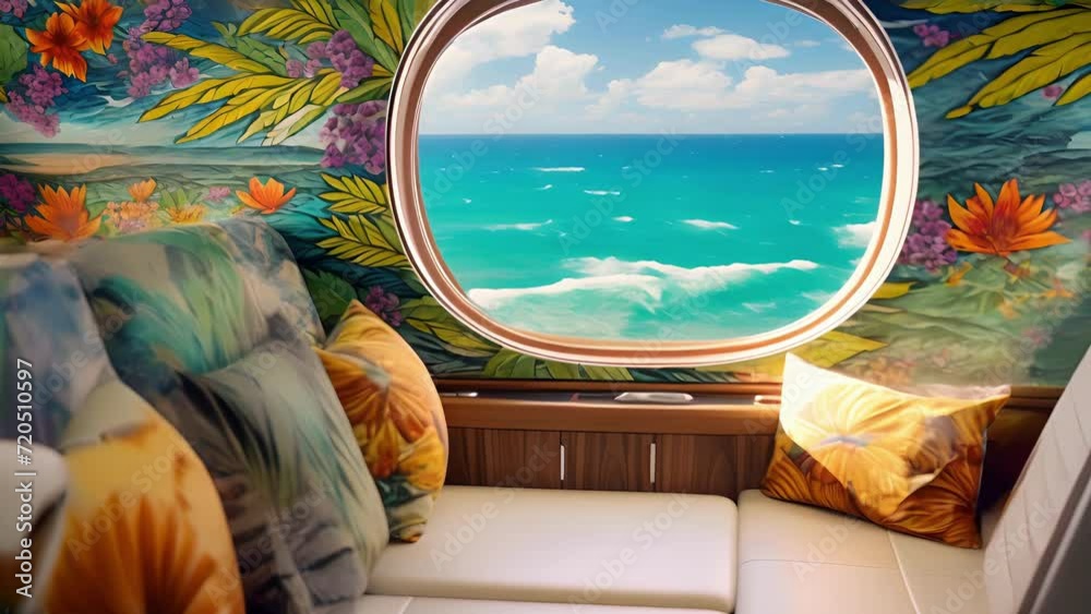 A view fit for royalty From the lavish interior of our private jet, we ...