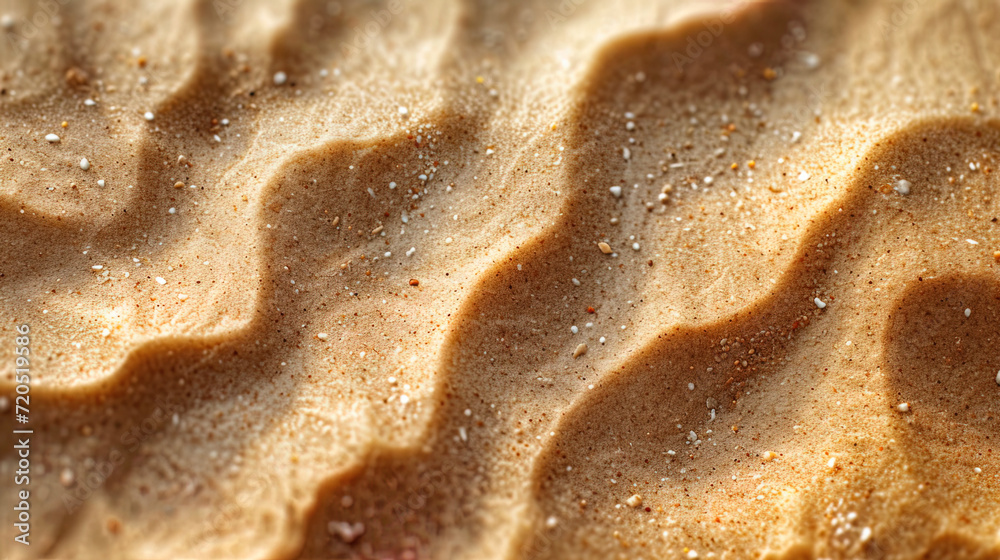 Sand with wave prints texture with waves and ripples that create the ...