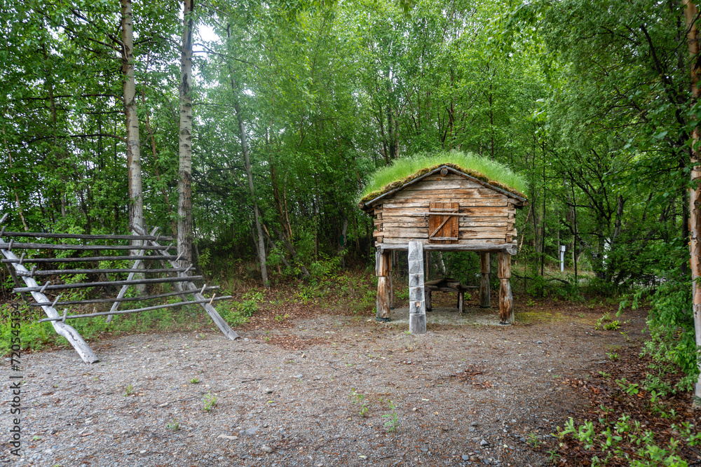 Port Alsworth, Alaska: Dena’ina storage cache at Lake Clark National ...