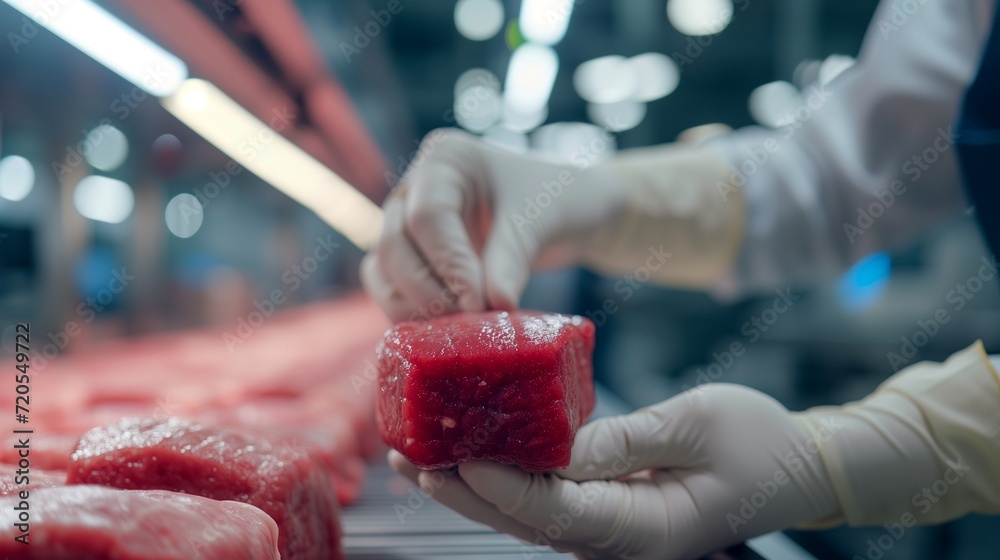 Laboratory-grown artificial meat concept showcasing the future of food ...