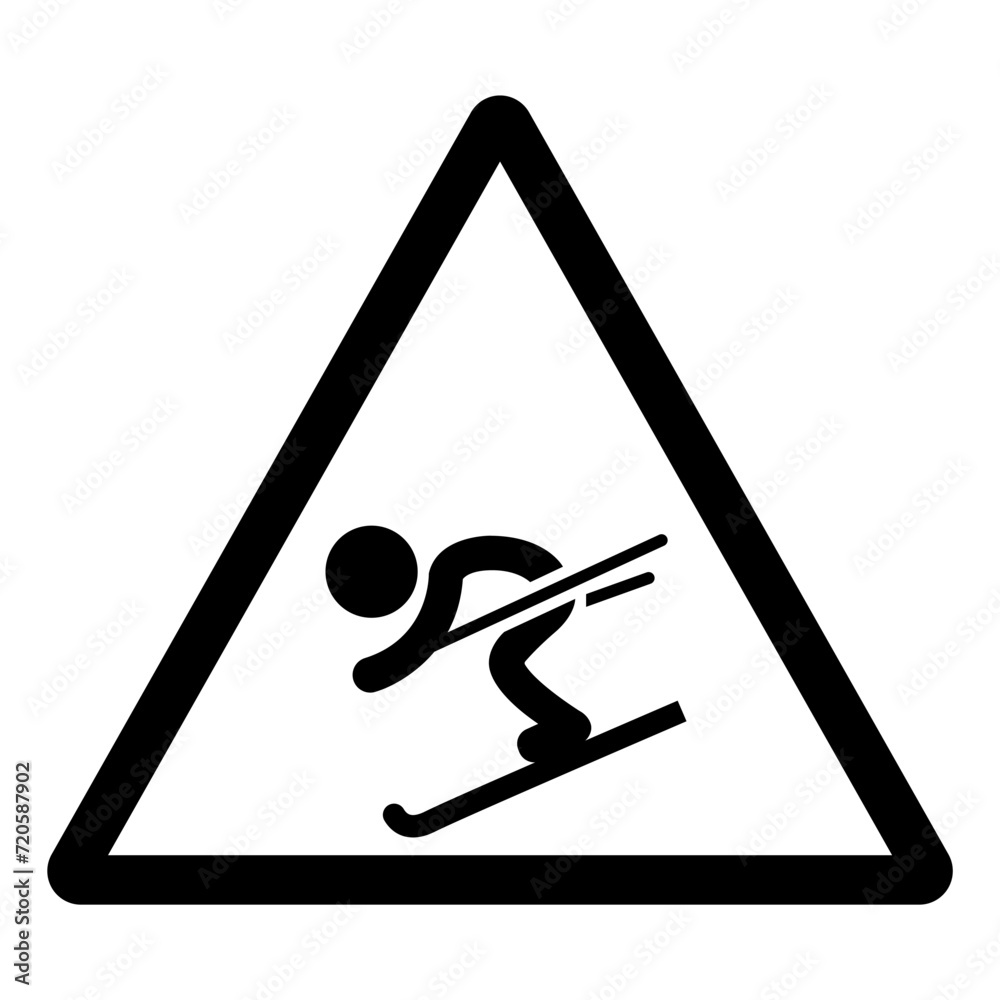 Ski Snow Sports Symbol Sign,Vector Illustration, Isolate On White ...