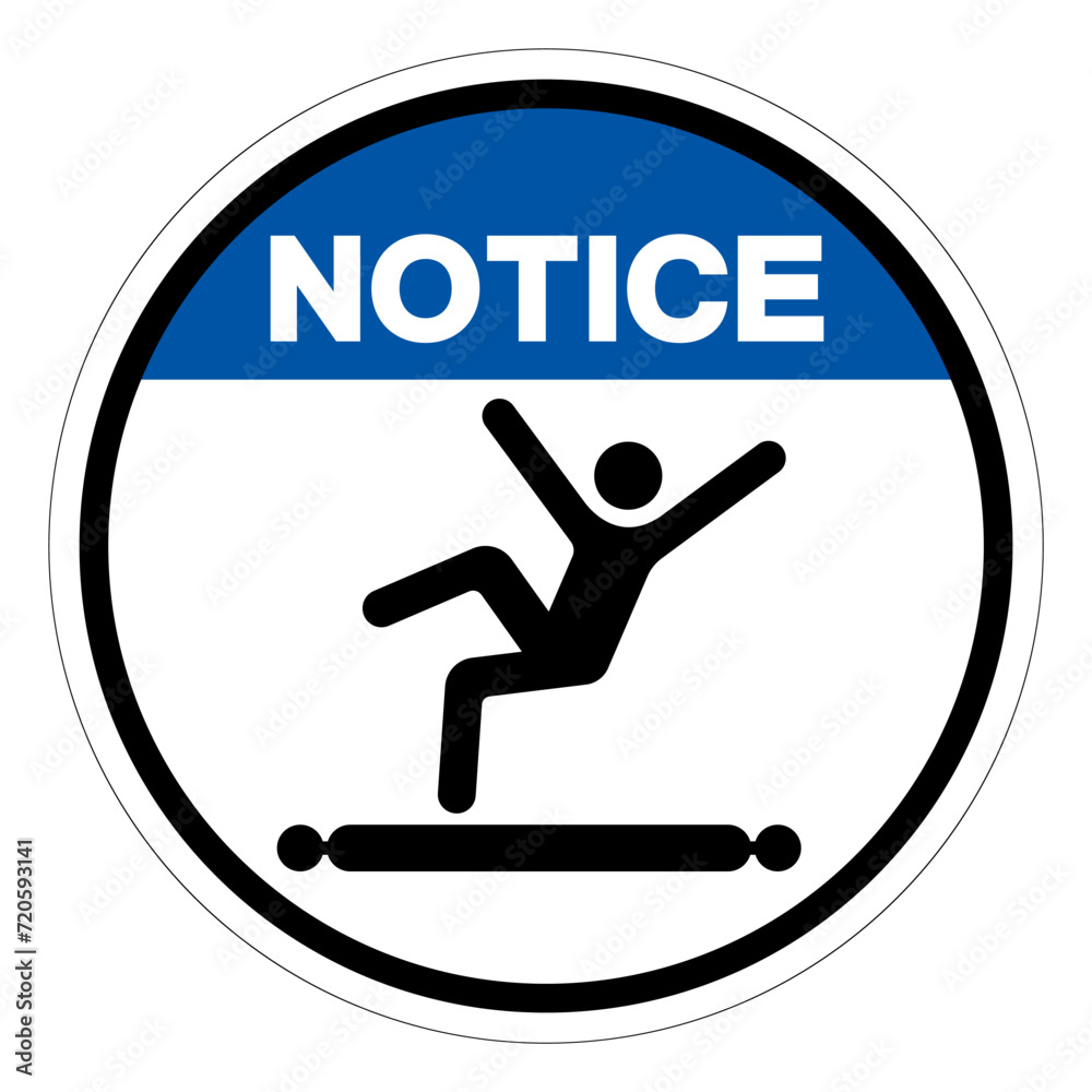 Notice Climbing Sitting Walking Or Riding On Conveyor Symbol Sign ...