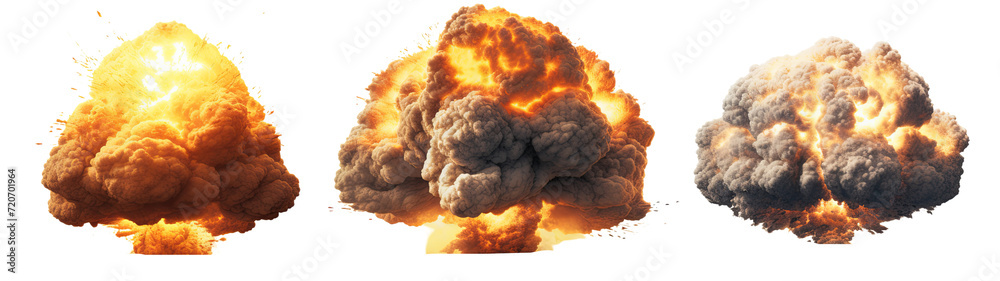 Nuclear explosions isolated on transparent background PNG Stock ...