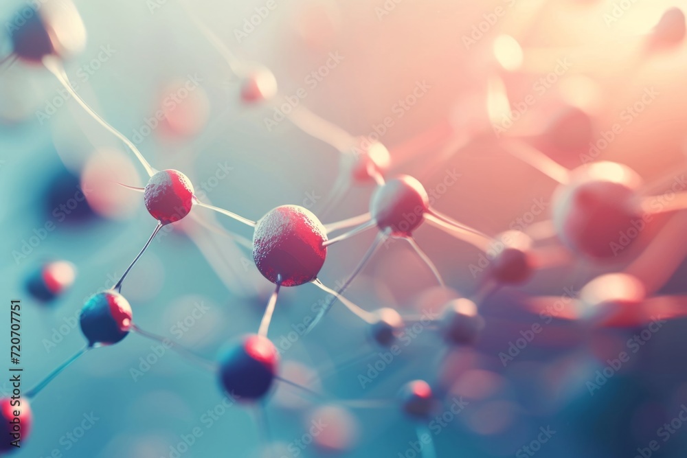 Water molecule hydrogen oxygen atoms molecules magnification microscope ...