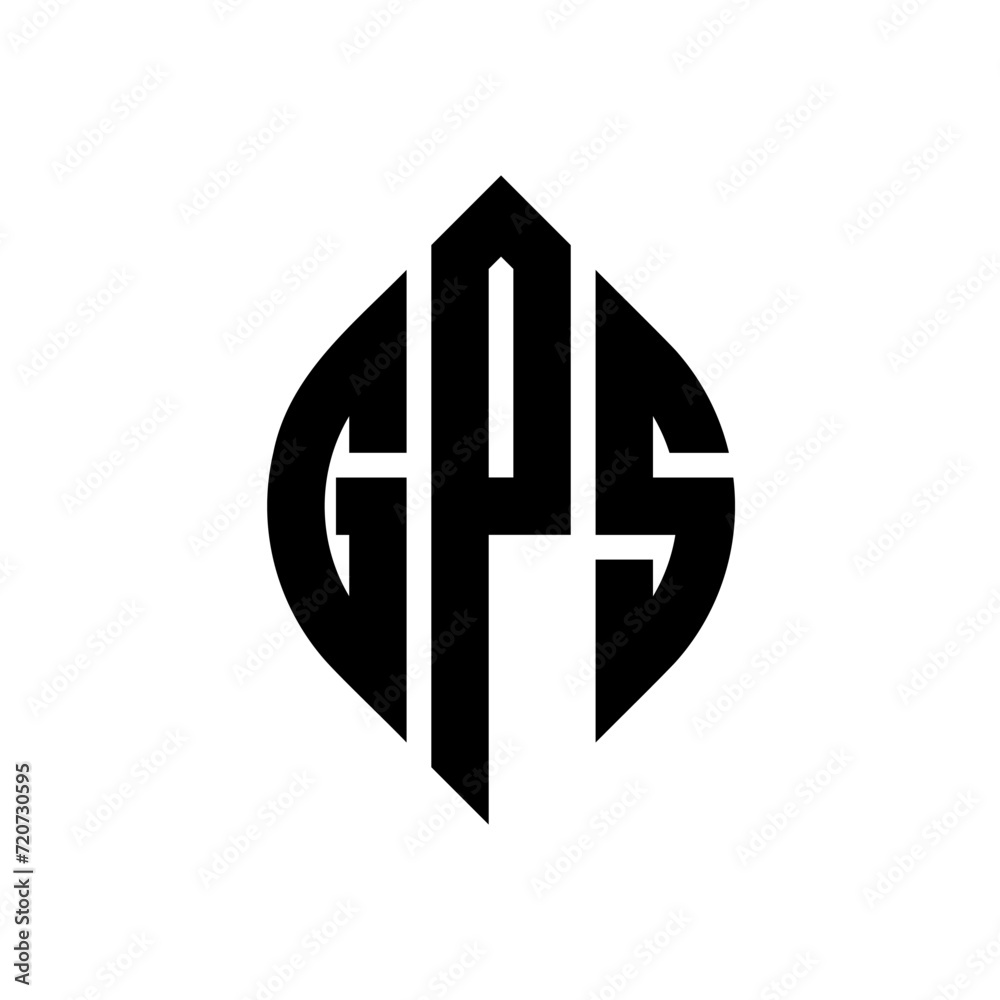 GOS circle letter logo design with circle and ellipse shape. GOS ...