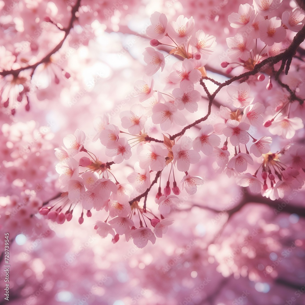 桜素材 龍巌淵の桜と青空 静岡県 Stock Photo Adobe Stock