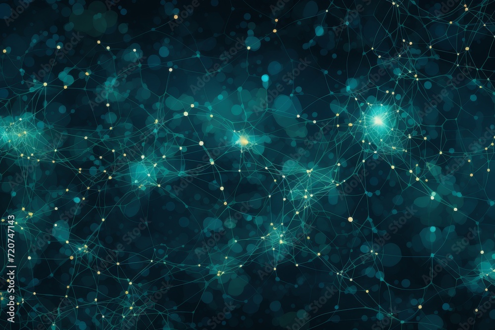Science background, a sophisticated blend of teal and indigo, featuring ...
