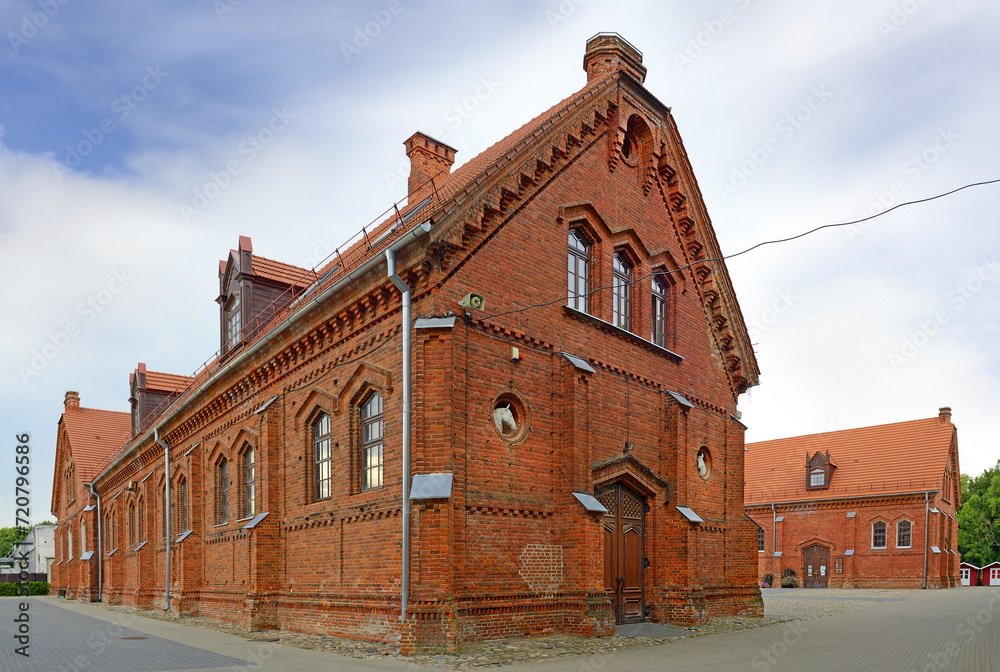 Architectural complex of buildings Raudondvaris Castle - Red Manor is a ...
