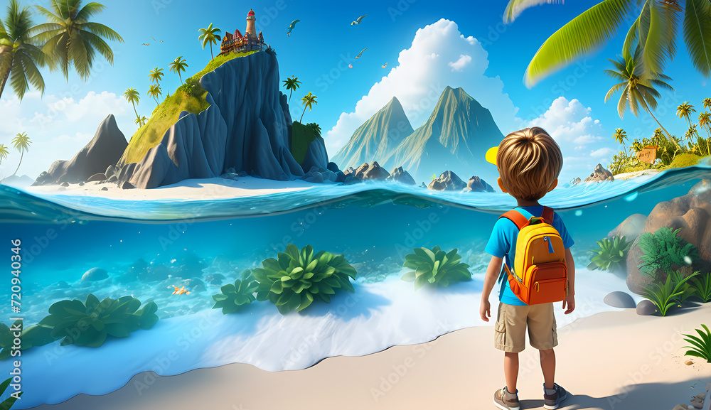 3d illustration kid wallpaper , cartoon kids, wallpaper for kids , kids ...