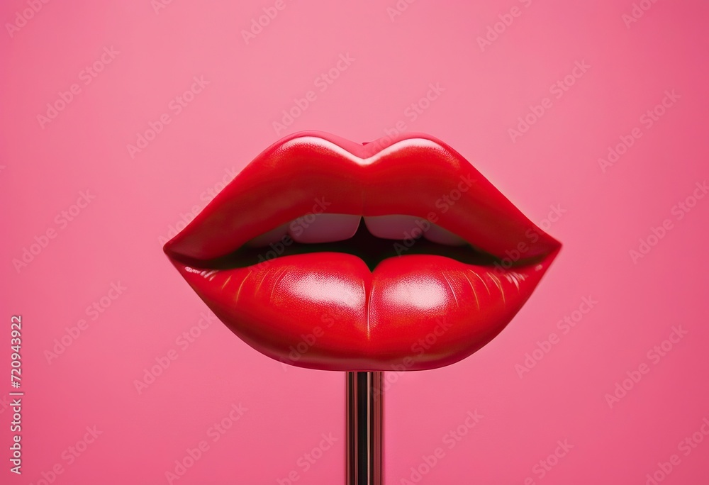 pastel lips ide figurine 80s background made pattern bright style 90s ...