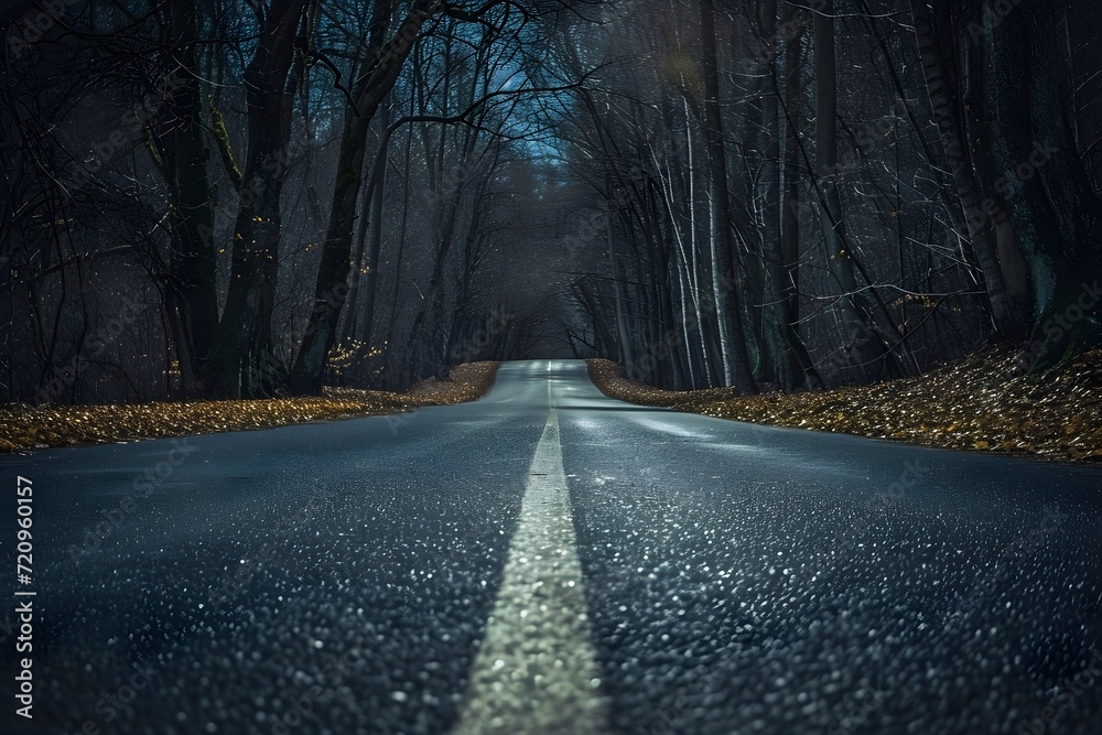 Foto de extraordinary photography of an asphalt road that stretches ...